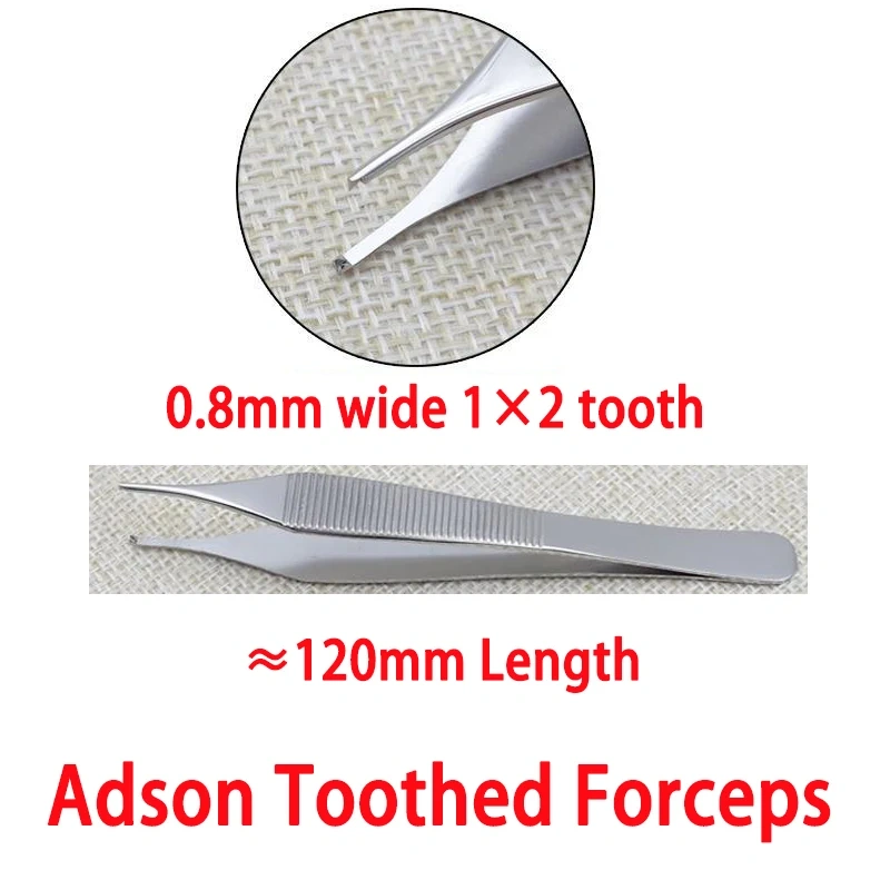 Adson Tissue Forceps Rhinoplasty Cartilage Thumb Forcep Plastic Surgery ...