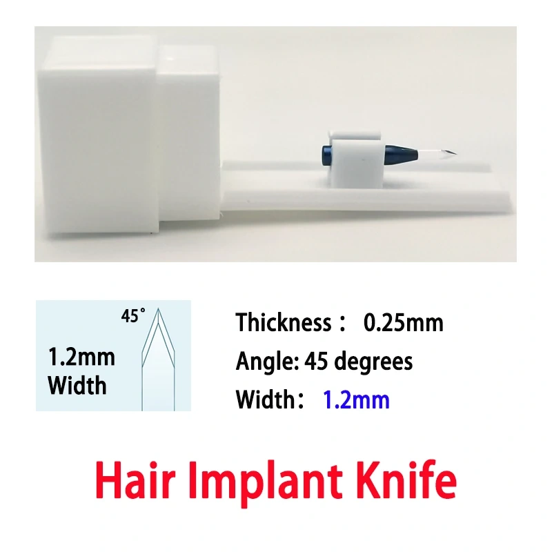 Hair Implant Sapphire Knife Blade Hair Planting Tool,