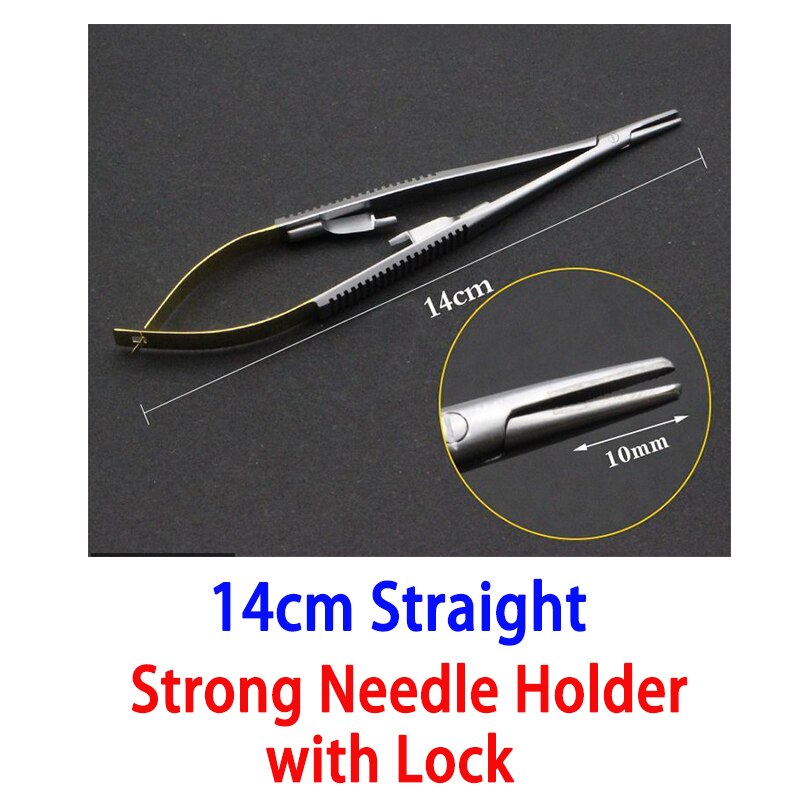 Strong Dental Needle Holder With Lock Microsurgery Instruments Holding ...