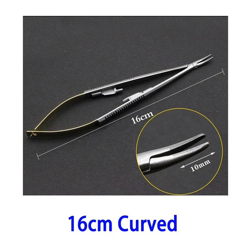 Strong Dental Needle Holder With Lock Microsurgery Instruments Holding ...