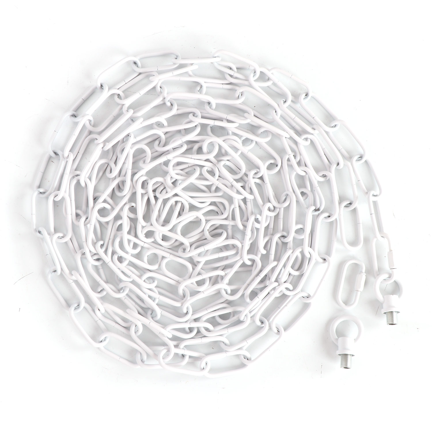 Anmytek White Pendant Light Fixture Chain, Heavy Duty 19 Feet Metal ...