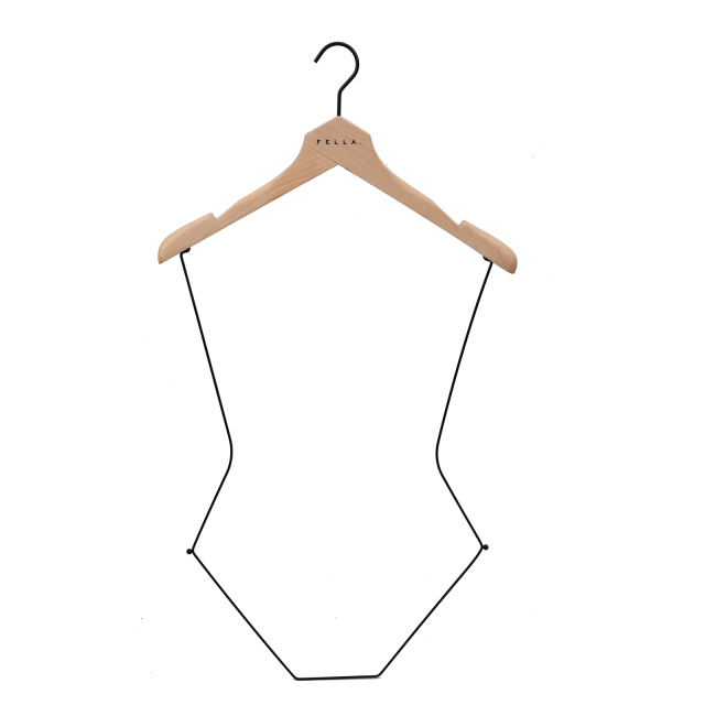 Deluxe Custom Beech Wood Swimwear Body Shape Hanger Of Bikini For Display