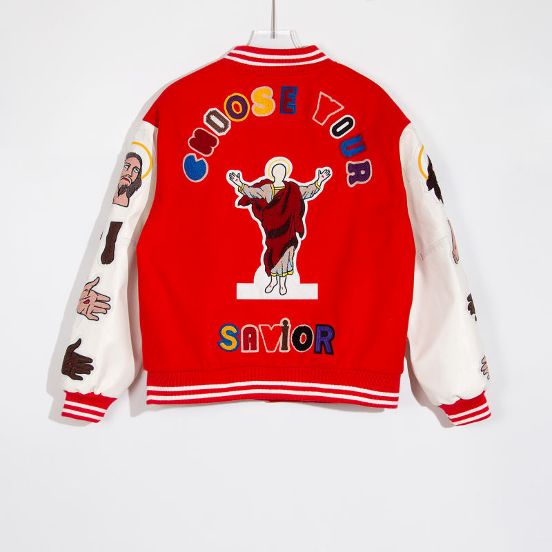 Saint Michael Choose Your Savior Jacket Red
