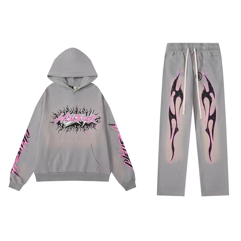 Hellstar Pink Hellstar Fragment Hoodie And Pants
