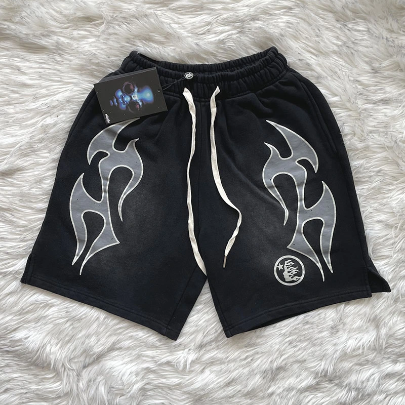 1:1 Quality Hellstar Studios Fire Shorts 4 Colors