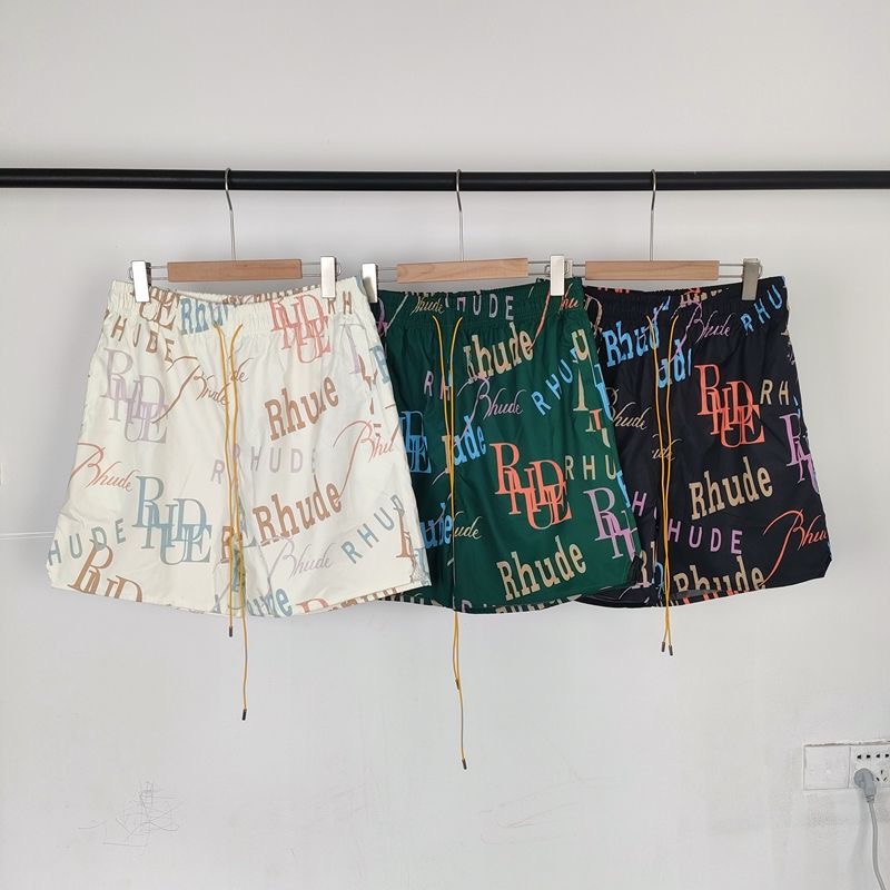 Rhude Colorful Letters Shorts 3 Colors