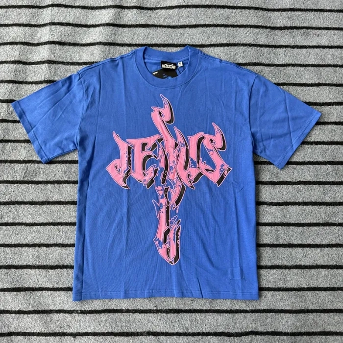 Hellstar Creative Letter Back Large Logo Time Printed Tee 2 colors