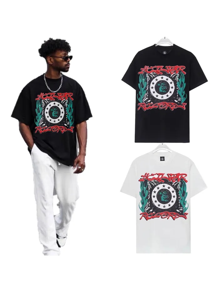 Hellstar Letter Logo Photo Frame Print Tee 2 colors