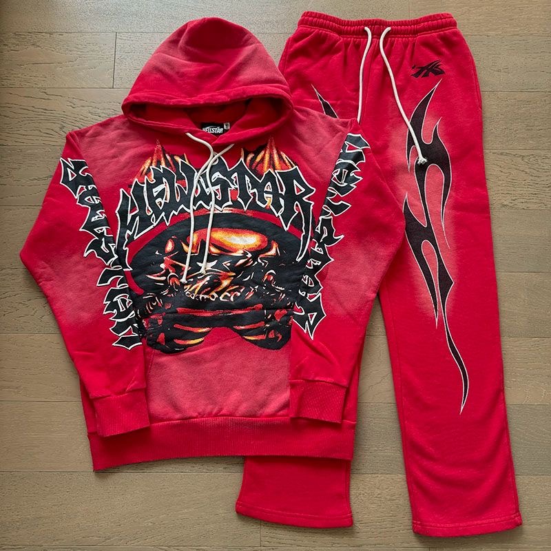 Hellstar Skeleton Flame Set Red Black