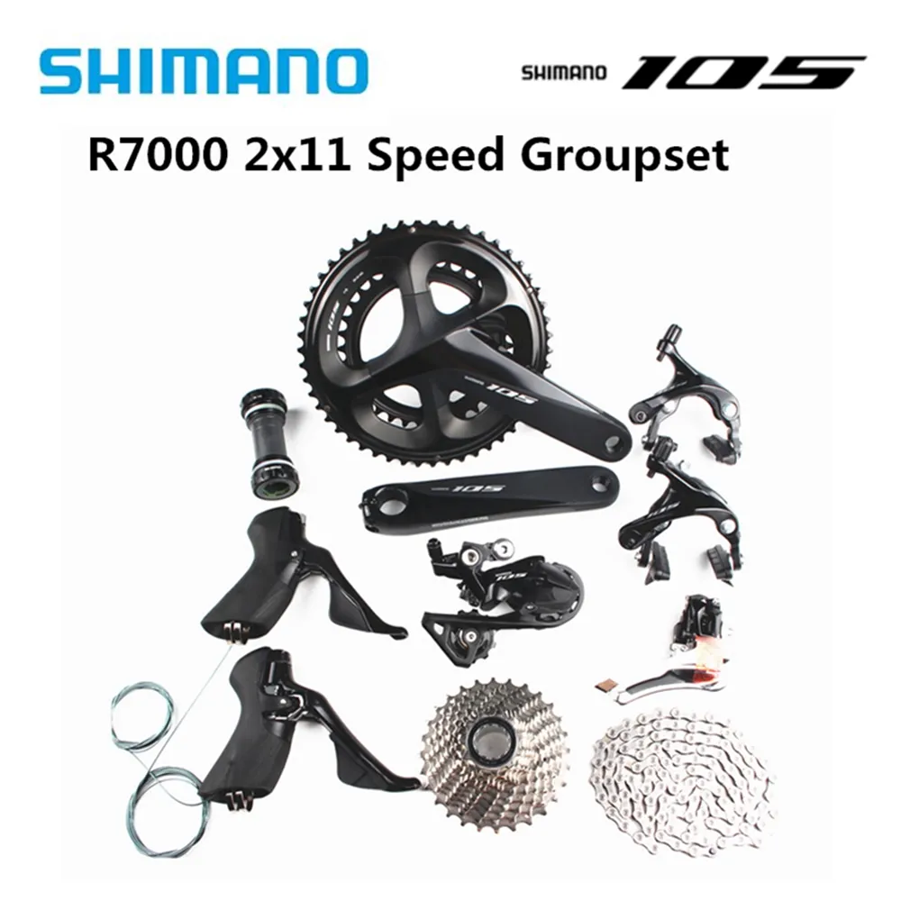 SHIMANO 105 R7000 Groupset 2x11 Speed 170/172.5/175mm 50-34T 52-36T 53 ...