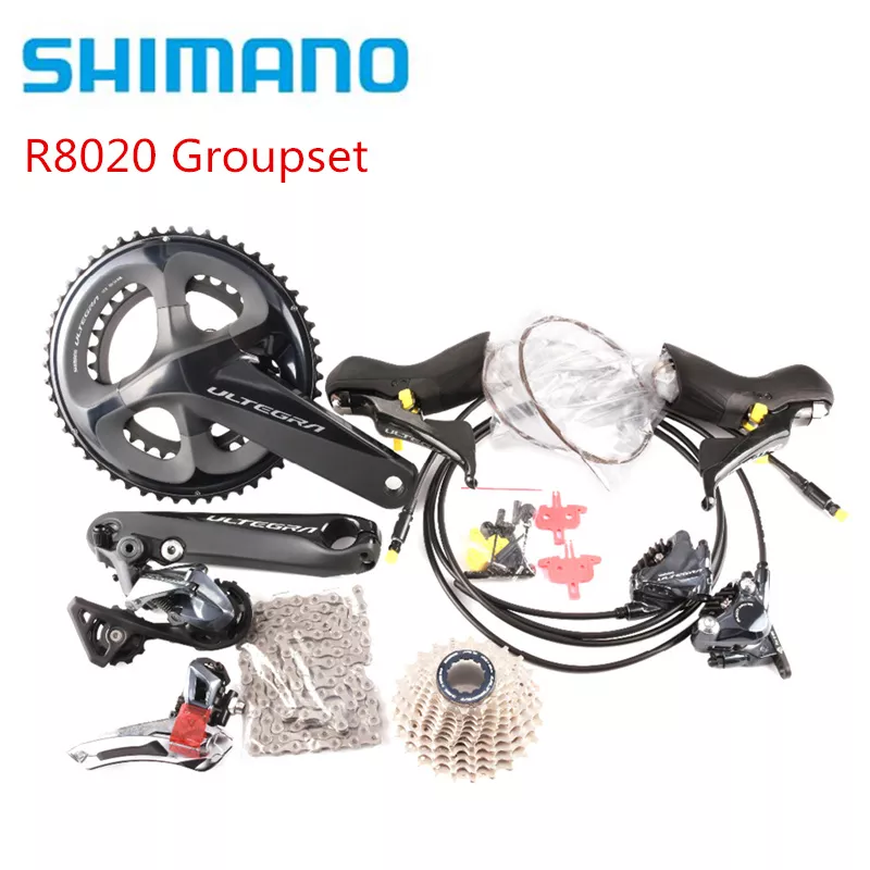 Shimano Ultegra R8020 Groupset 2 x 11 Speed Hydraulic Disc Brake Groupset R8020 Shifter R8070 ...