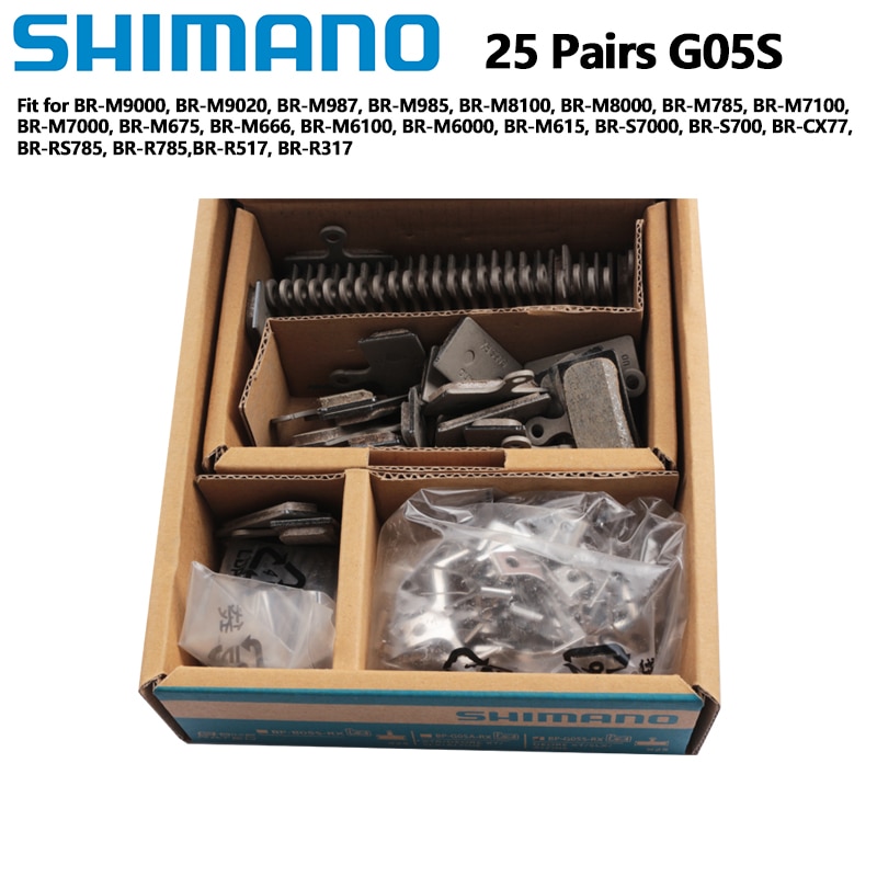 Shimano 25Pairs G05S G05A Brake Resin Pads Fit MTB Brake BR-RS785/BR-R785/BR-M8100/BR-M8000/BR ...
