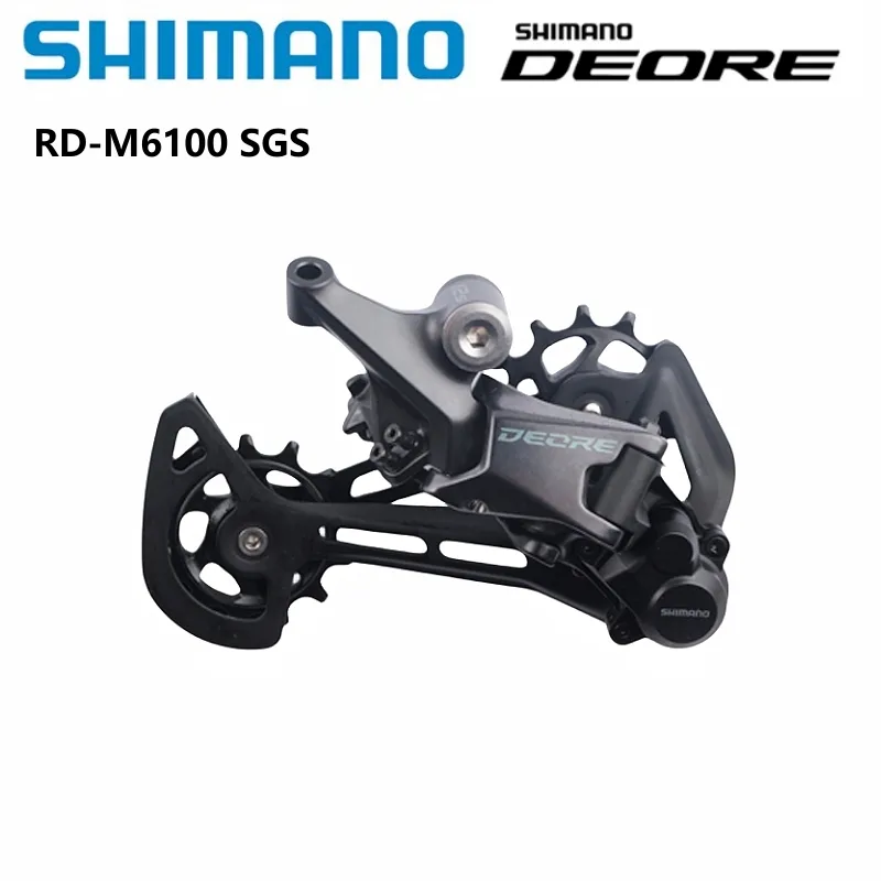 Shimano DEORE M6100 Series RD-M6100 SGS 12 Speed Rear Derailleur Aluminum For Mountain Bike ...