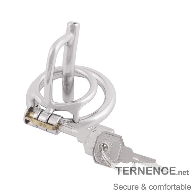 TERNENCE Male Chastity Cage Device Belt Stainless Steel Urethral Tube ...