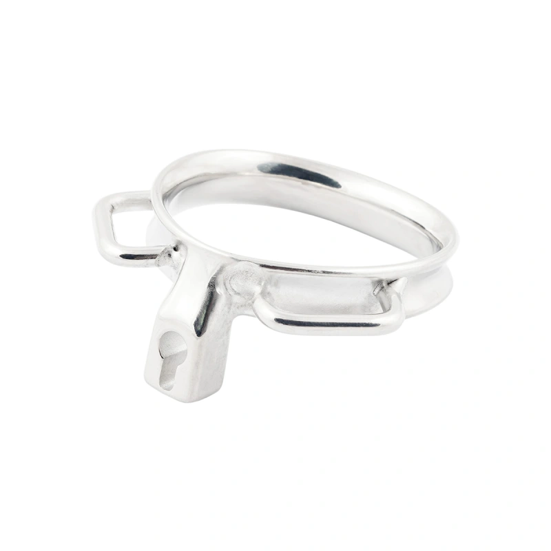 Closed Base Ring Attachable Belt Ergonomic Design Chastity cage Base ...