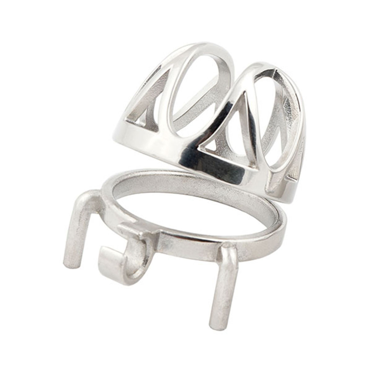 Short Male Chasity Cage Penis Lock Device 304 Stainless Steel Adult ...