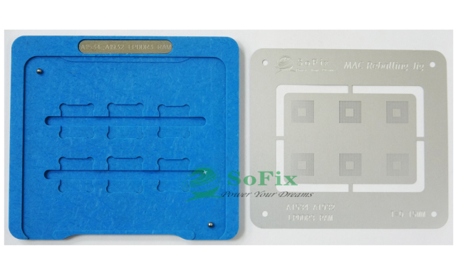 2010-2020 RAM Reballing Jig with Stencil ,Memory BGA Reballing Kit