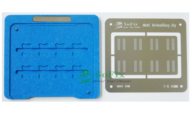 2010-2020 RAM Reballing Jig with Stencil ,Memory BGA Reballing Kit