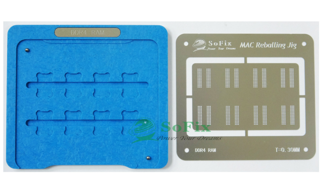 2010-2020 RAM Reballing Jig with Stencil ,Memory BGA Reballing Kit