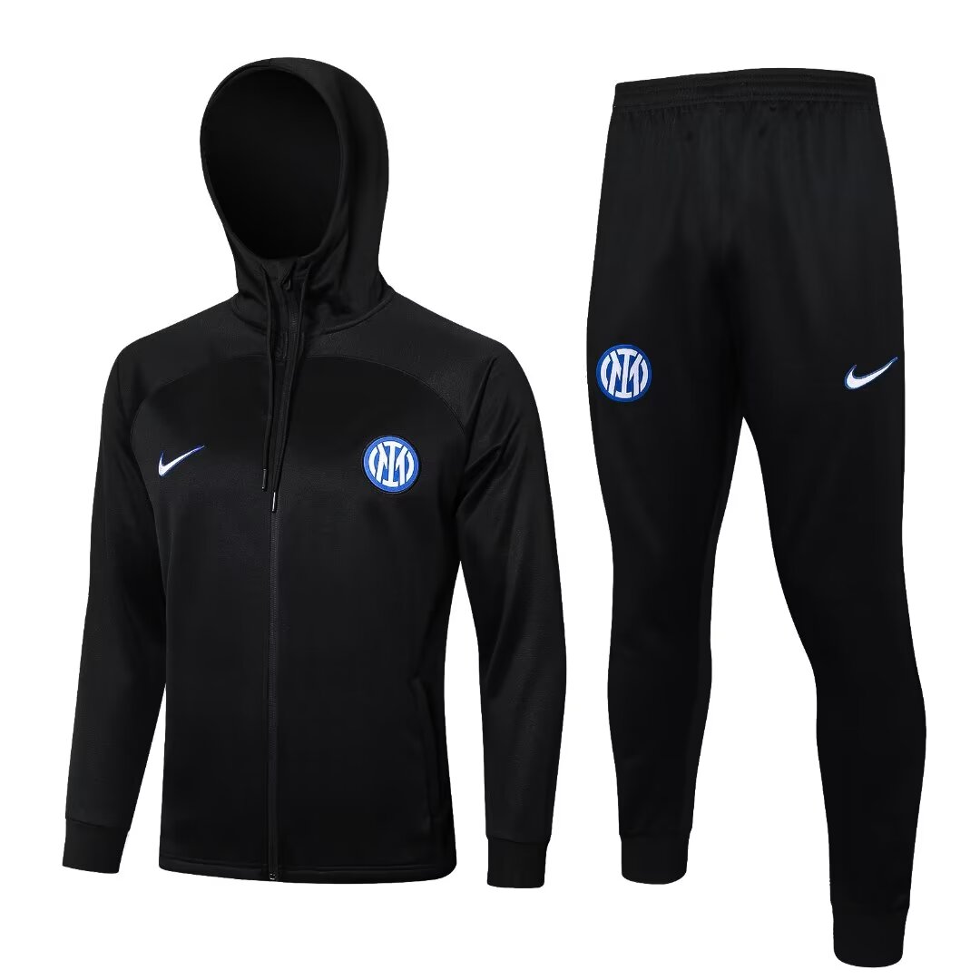 2024/2025 Inter Milan Black Hat Long Sleeve Jacket Kit