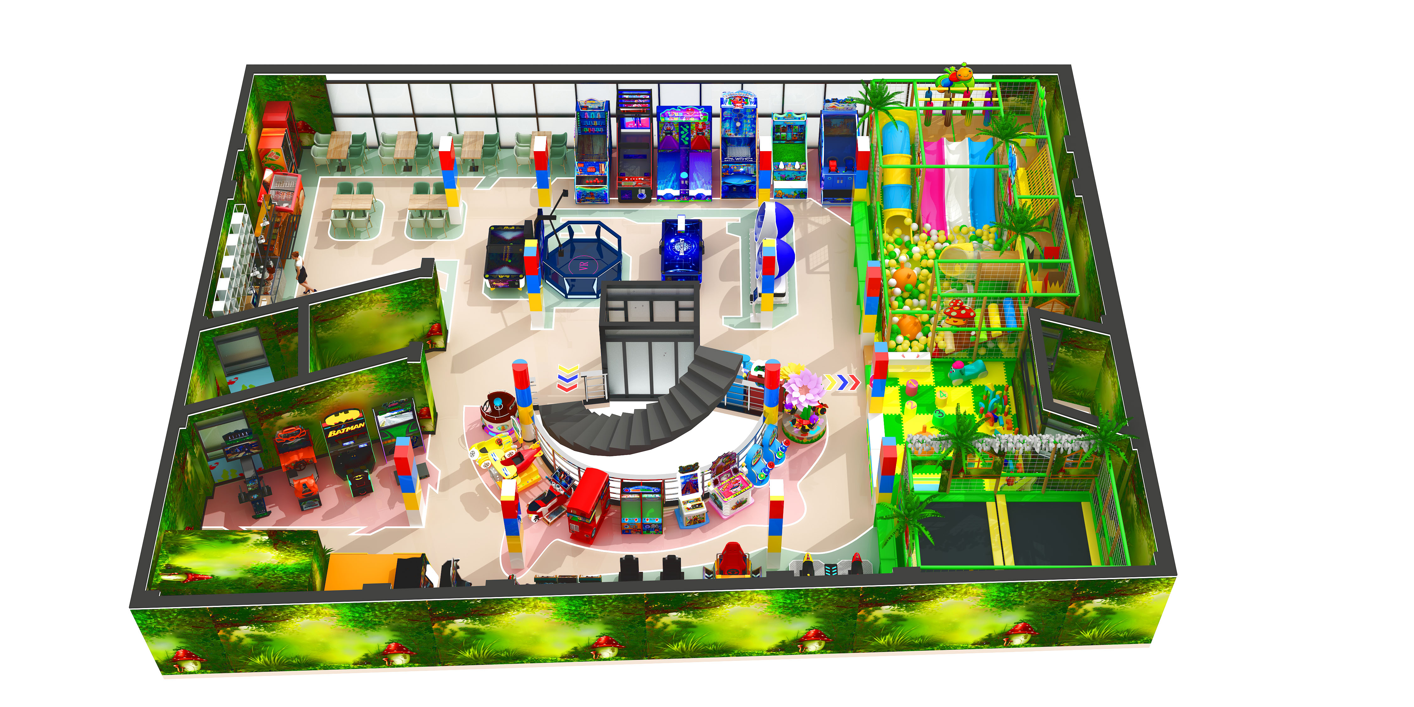 350sqm game center