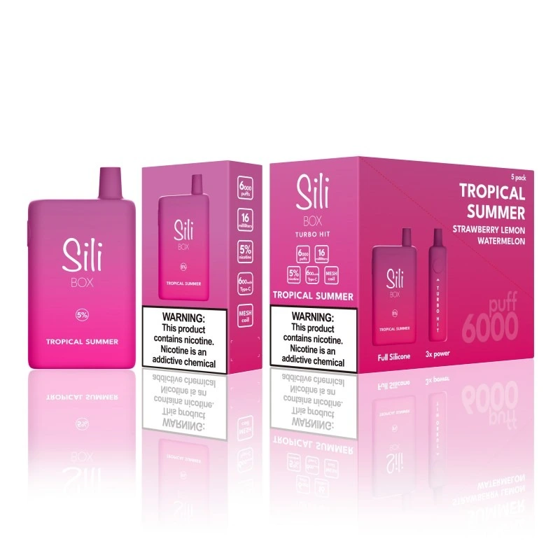 SILI BOX DISPOSABLE TURBO HIT 6000 PUFFS -MIXED FRUITS