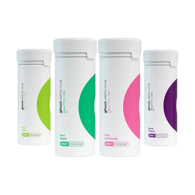 GHOST DELTA NINE DELTA 9 THC / CBD 1:1 GUMMIES 1000MG