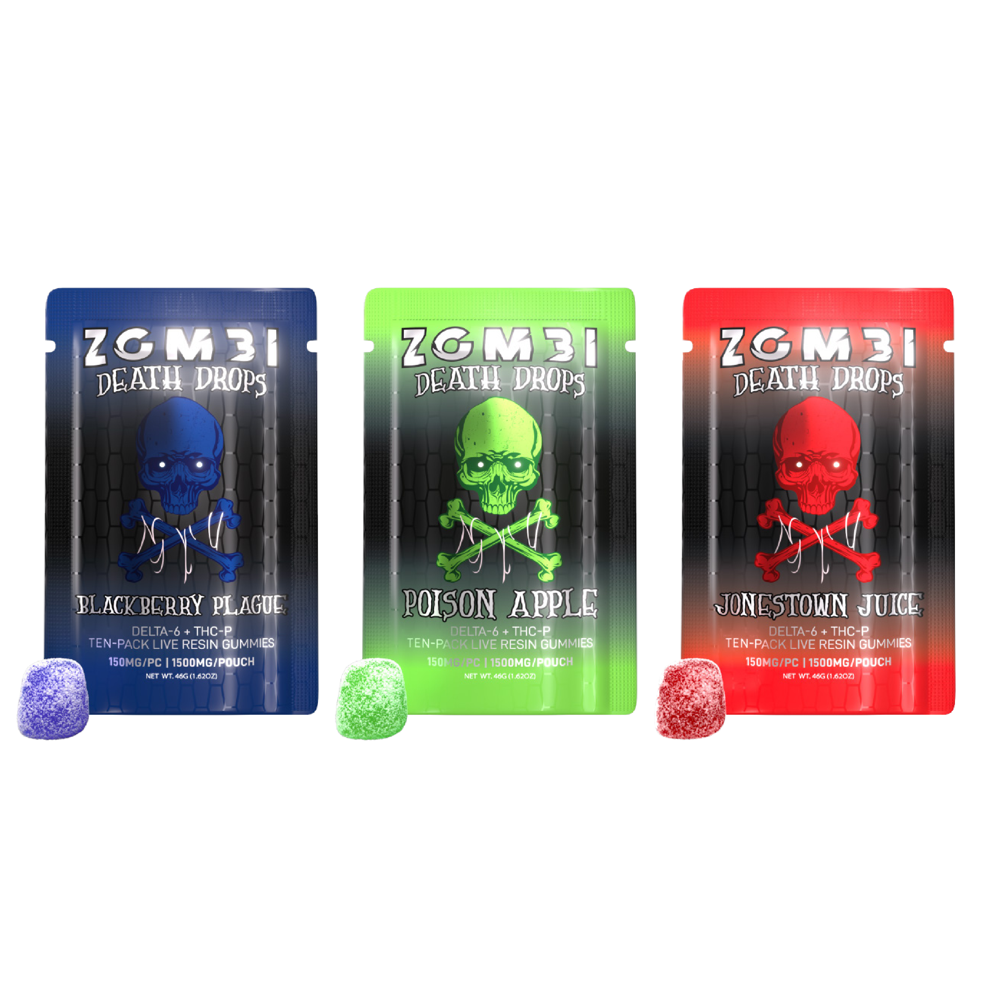 ZOMBI DEATH DROPS GUMMIES 150MG | 2CT