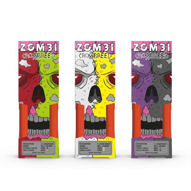 Zombi Crossbreed Juggernaut Live Resin THCA Disposable 2pk | SMOtopia