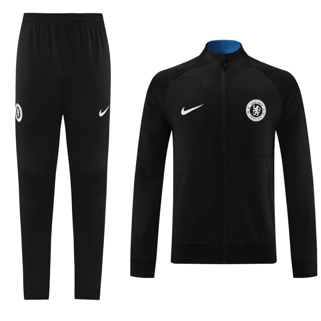 Chelsea Training Kit Jacket+Pants Black 2023/24,Chelsea