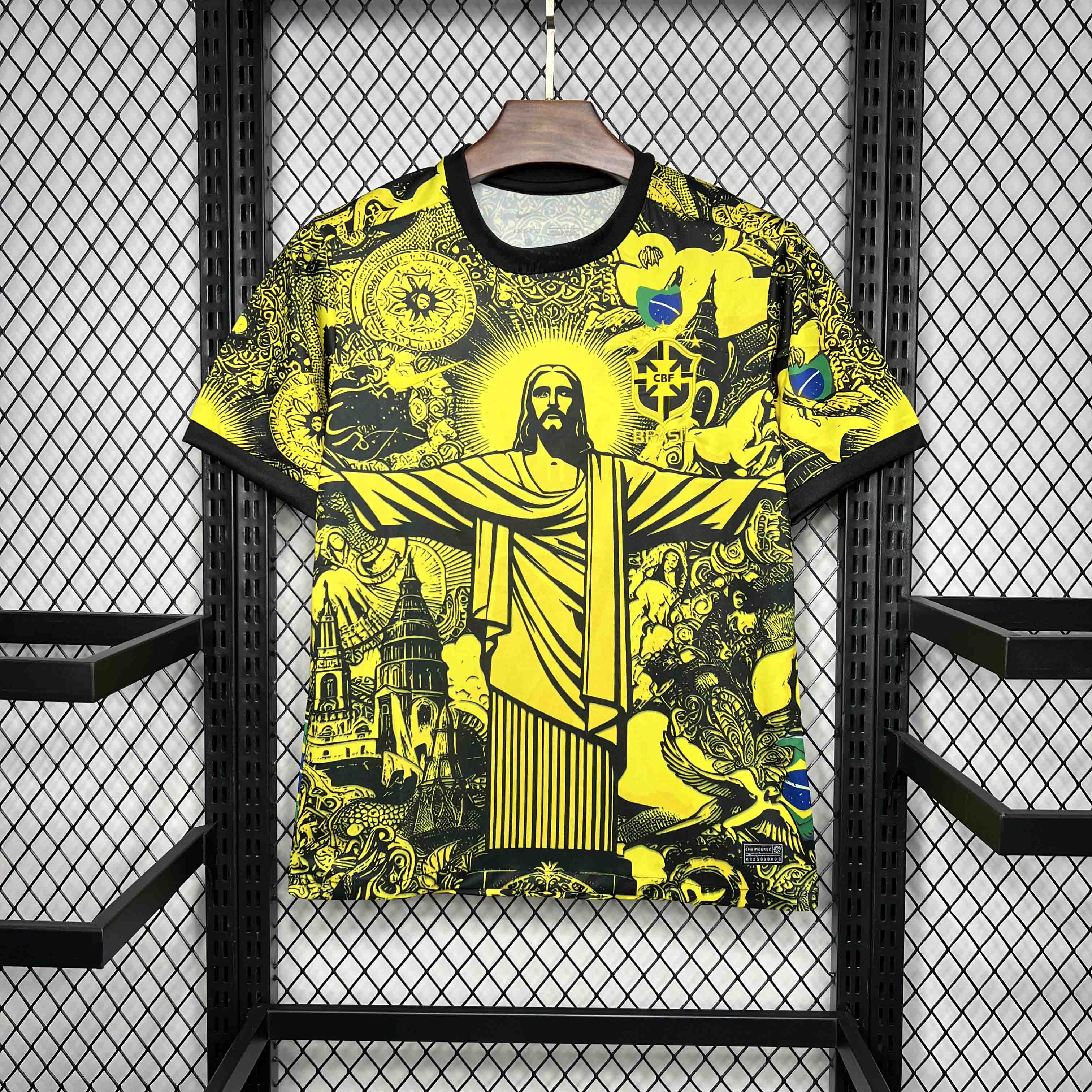 2024 Brazil Christ the Redeemer Special Kit Shirt Football