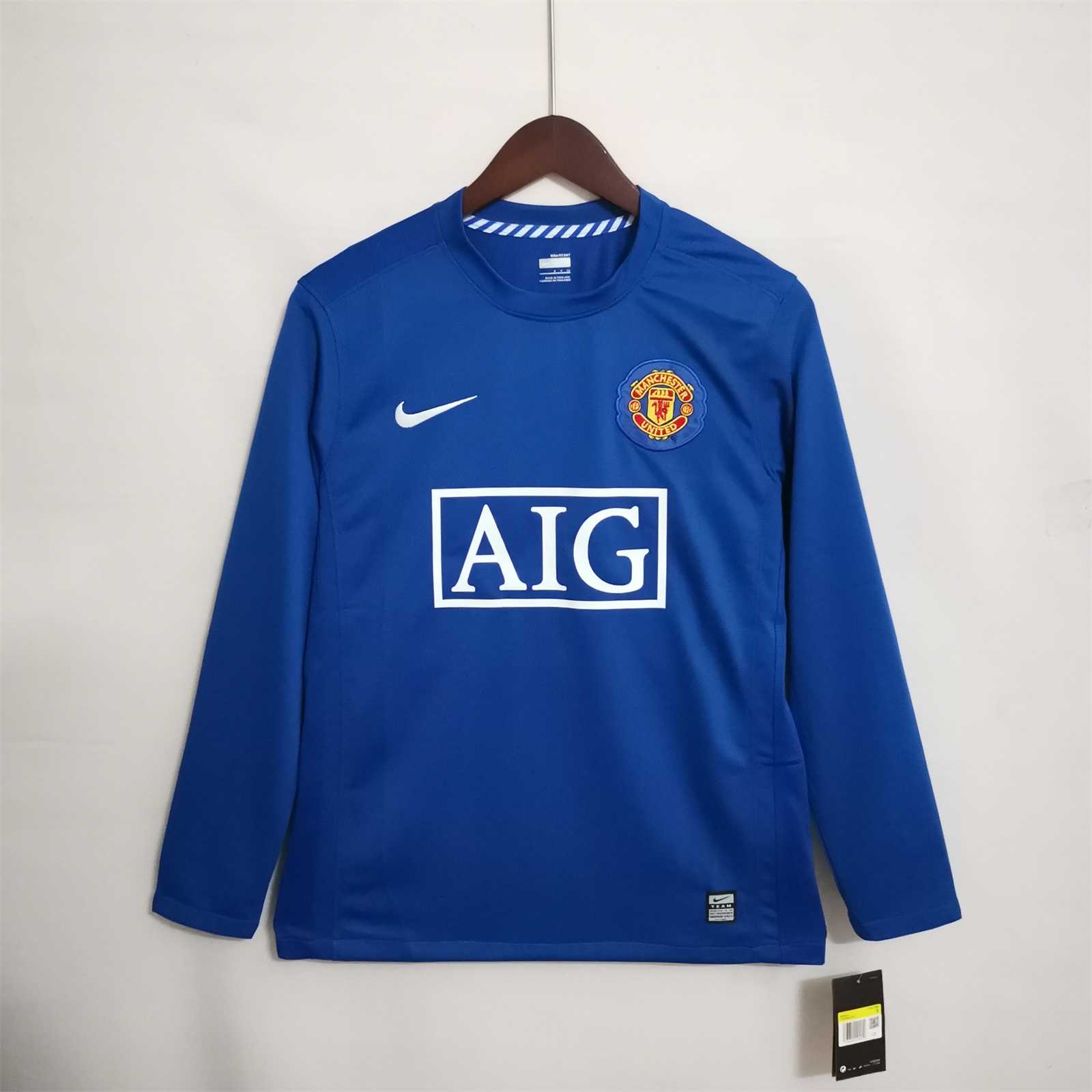 08-09 Manchester United Home Retro Jersey Long Sleeve