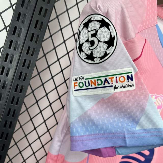 25-26 Barcelona Special Edition Pink Soccer Jersey