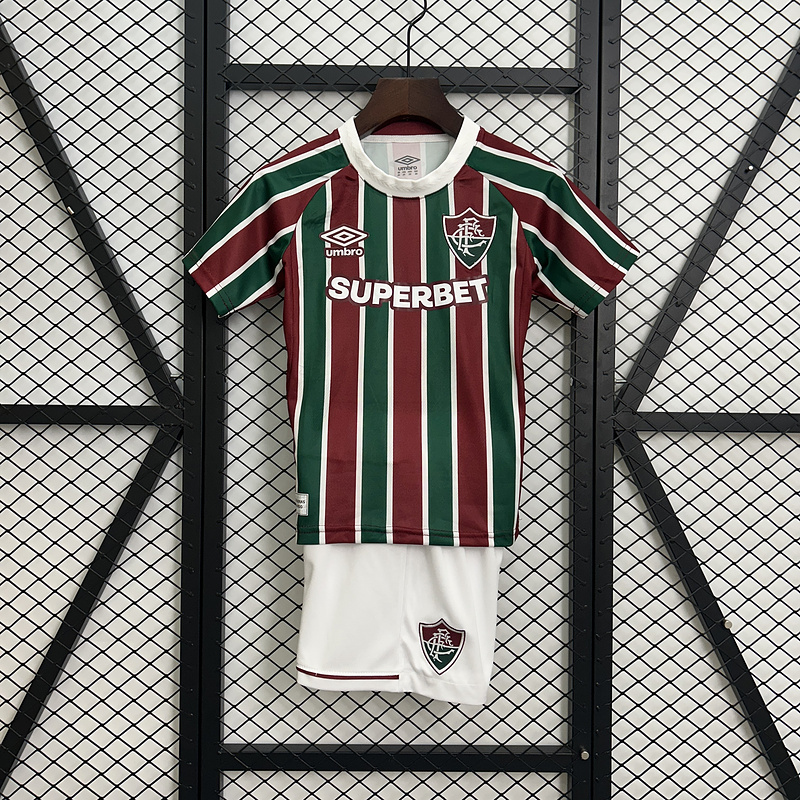 25-26 Fluminense FC Home Kids Kit Jersey+Shorts
