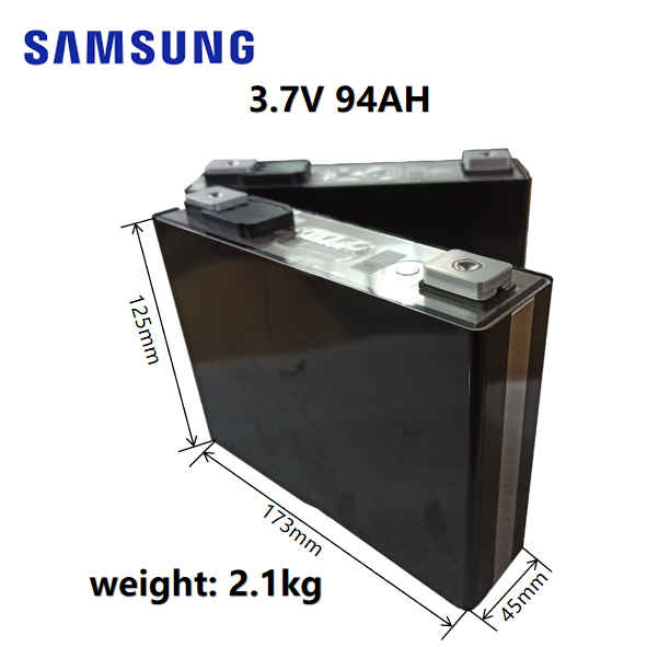 Samsung Sdi 3.7v 94ah Cells NMC 100ah 3.7v Grade A Prismatic Power Battery Lithium Ion Cell for ...