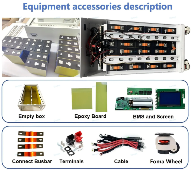 15Kwh 51.2V 280Ah Solar Battery Bank For Home with PACE BMS EVE 280AH ...
