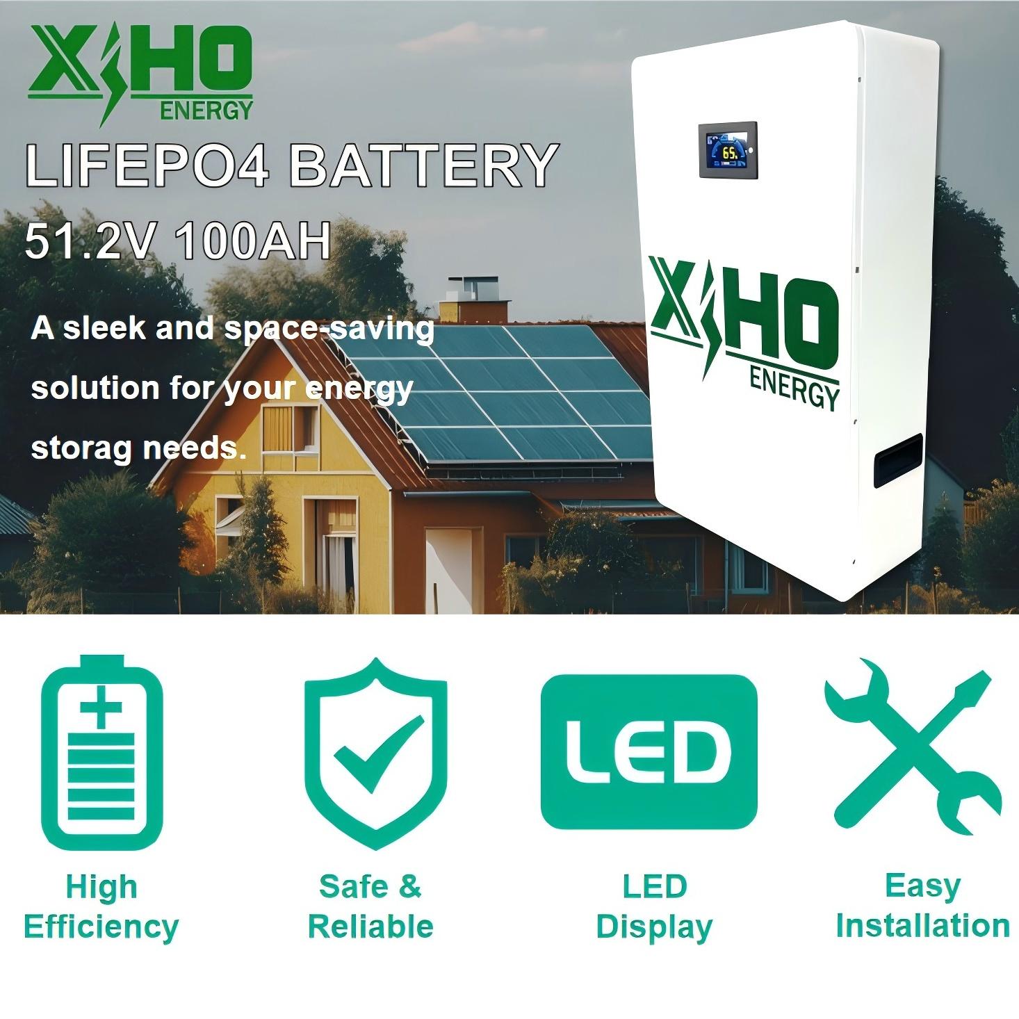 5kWh 51.2V 100Ah Solar Battery Pack for Home Energy Storage - LiFePO4 ...
