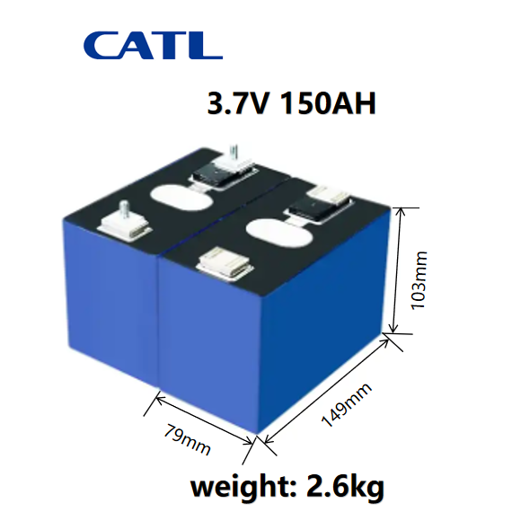 CATL 3.7V 150AH Factory Brand New Grade A Lithium Battery Cell Catl 3 ...