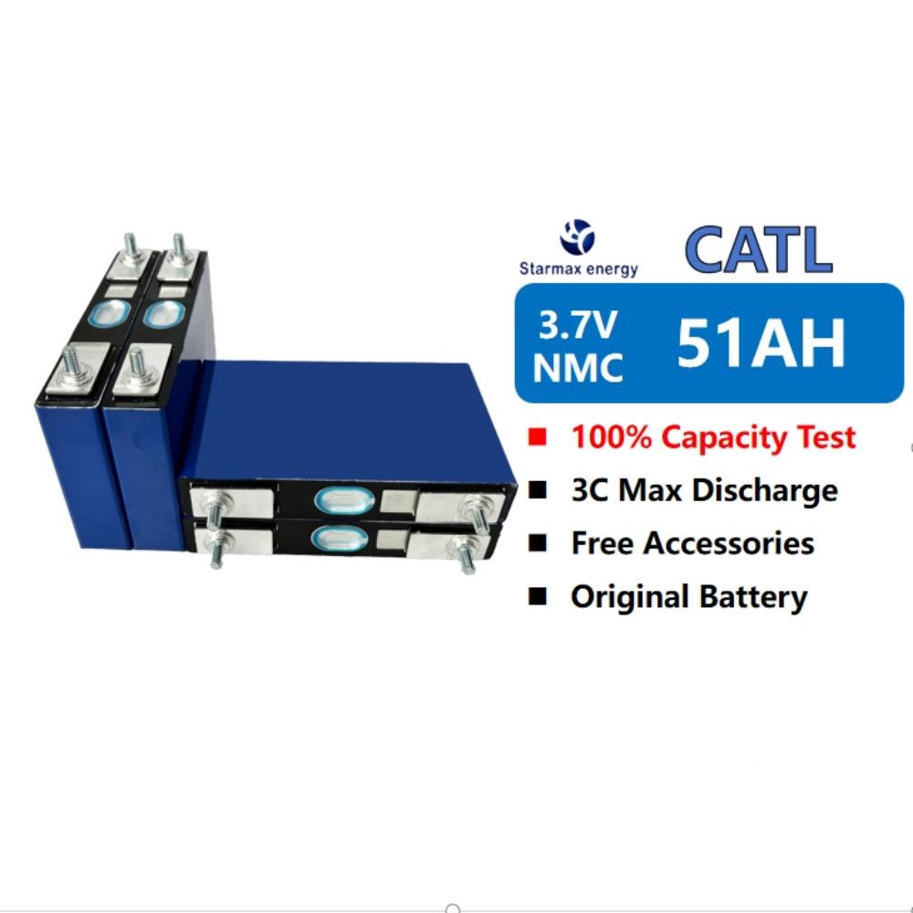 Starmax Catl 3.7V 51Ah Rechargeable Prismatic Cell Nmc Battery for Electric Scooters