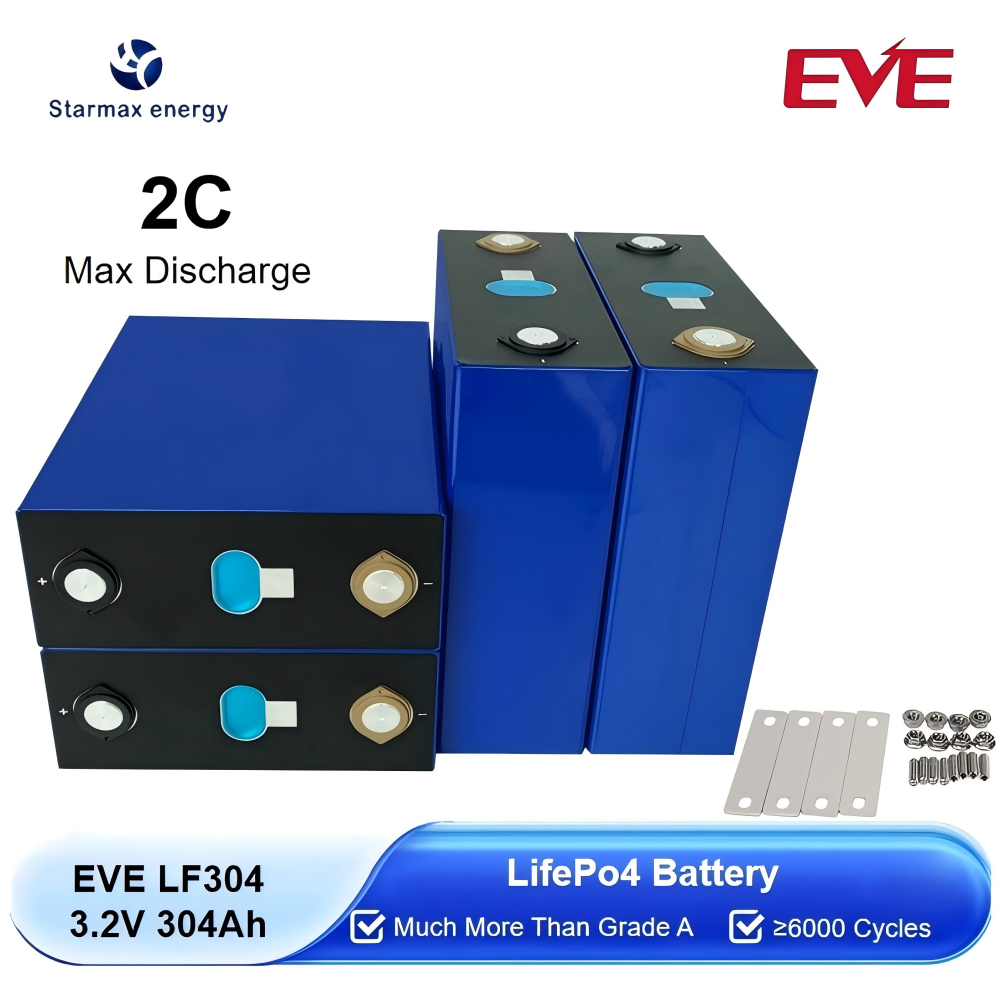 EVE 3.2V 304Ah LiFePO₄ Prismatic Battery Cell - lithium-ion battery manufacturers