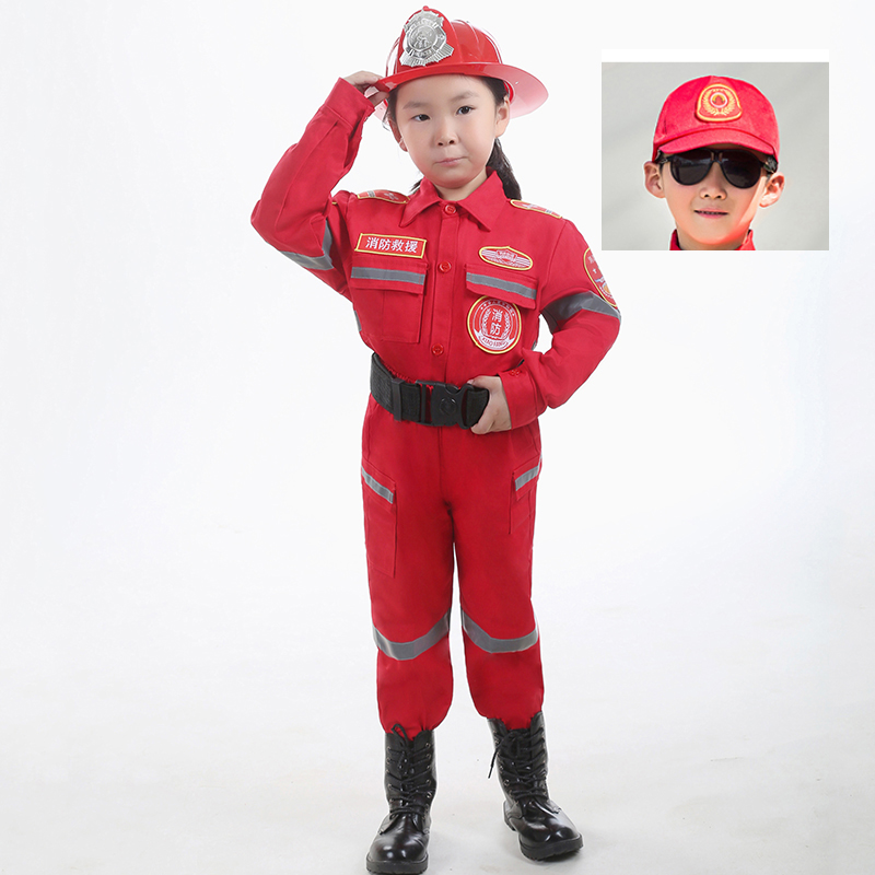 Custom Wholesale Kids Firemen Career Costume