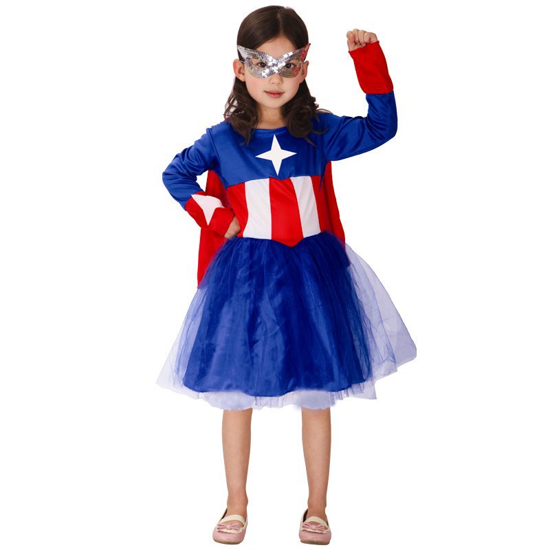 Custom Wholesale Girls Superhero Cosplay Costume