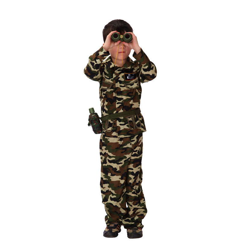 Custom Wholesale Boys Army Cosplay Costume