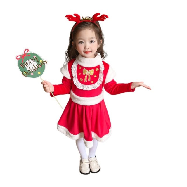 Custom & Wholesale Girls Christmas Elf Dress
