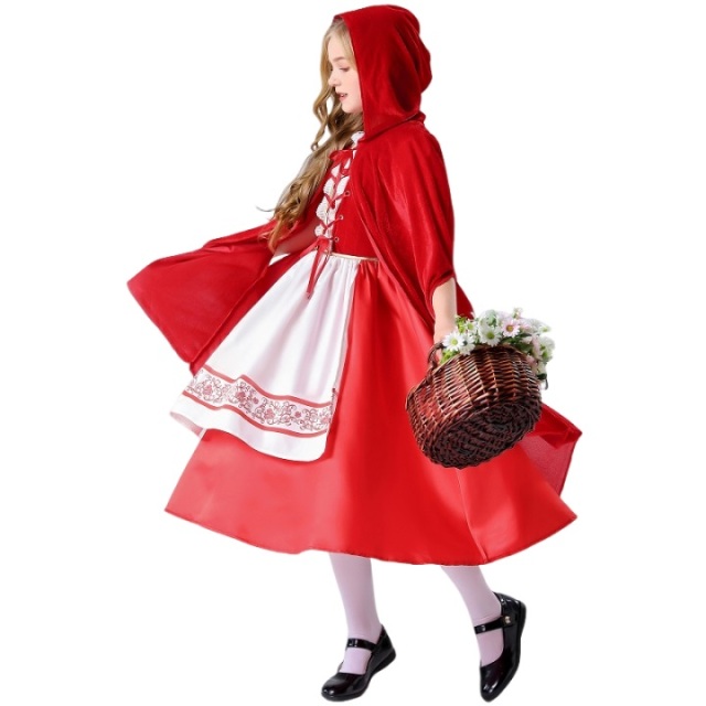 Wholesale & Custom Girls Red Fancy Dress