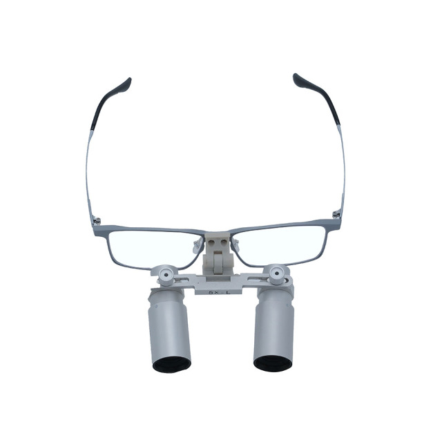 Flip Up Dental Loupes 5.0x – Adjustable Magnification Loupes with ...