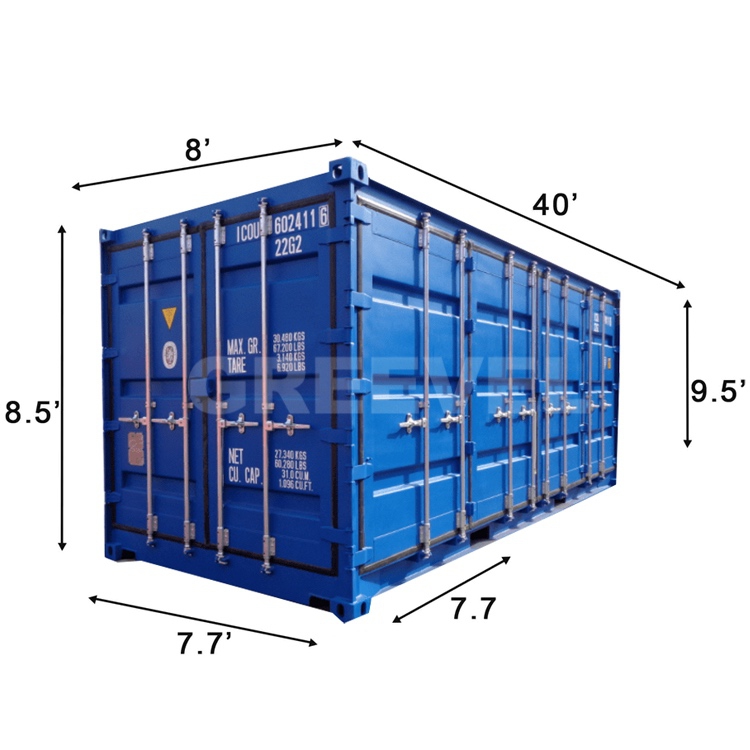 40f Full Open-Side Shipping Container