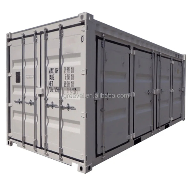 Greevel 20 ft Shipping Container with 4 Open Side Single Doors for Sale