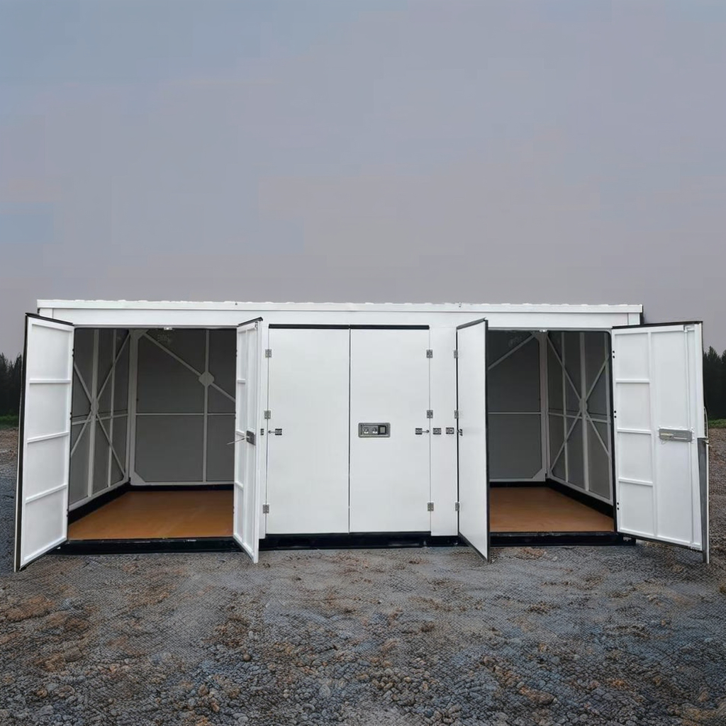 Greevel Steel Self-Storage Container with 3 Side Doors Portable Storage ...
