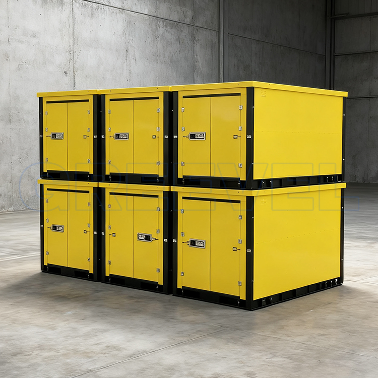 GREEVEL Flat Pack Storage Container Modular Indoor Storage Unit Custom ...